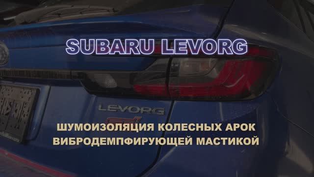 Шумоизоляция арок — Subaru Levorg
