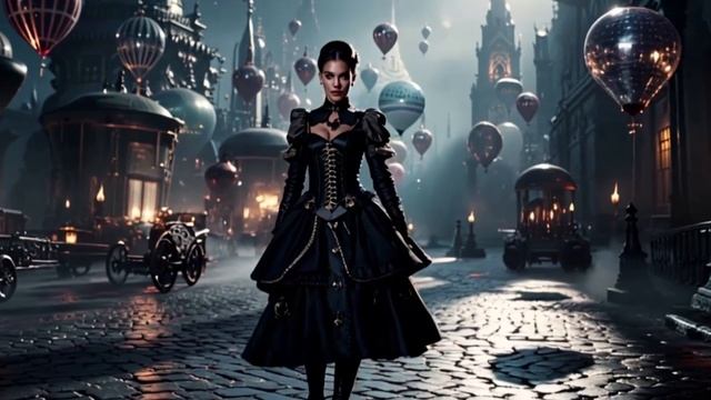 Красивые девушки созданные Ai в стиле стимпанк