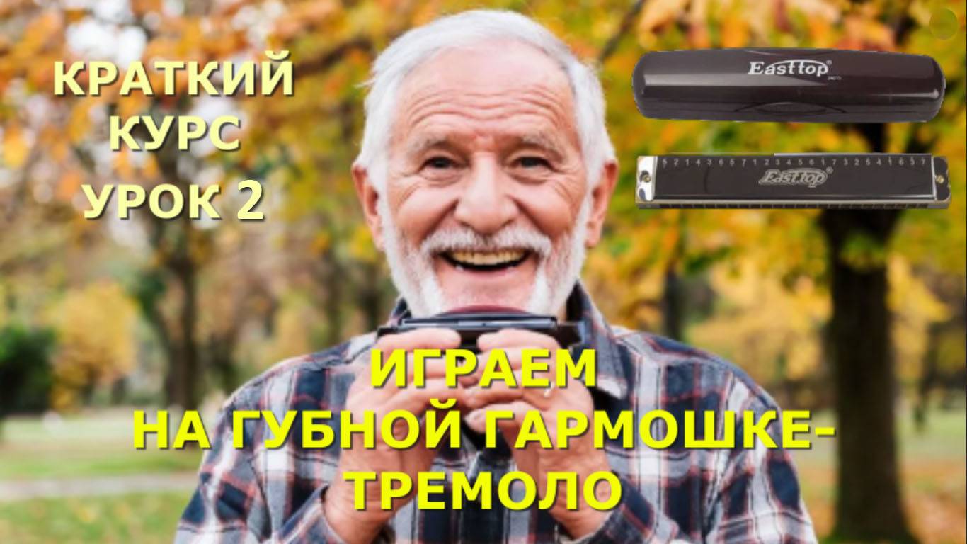 Ускоренный курс игры на губной гармонике-тремоло. 2 урок