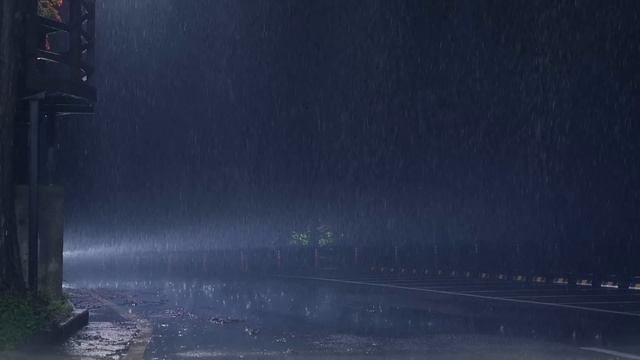 Звуки сильного дождя и грома для глубокого сна и душевного спокойствия 🌧️