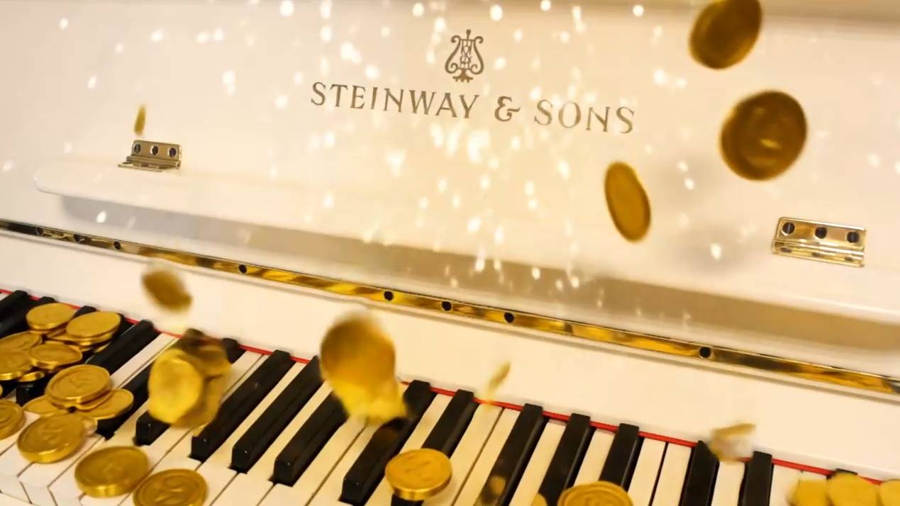 Сколько стоит Steinway & Sons? Кучу золотых монет!