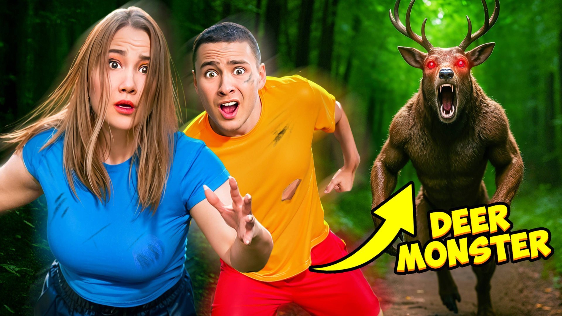 99 НОЧЕЙ в Лесу Убегаем от Deer Monster !