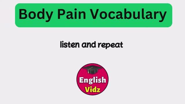 body pain vocabulary in English ｜ Body Health Problems