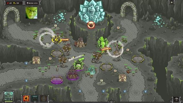 Kingdom Rush Frontiers [Ветеран] → Янтарные Глубины