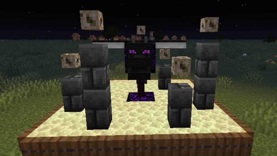 Как построить мини энд в майнкрафте.