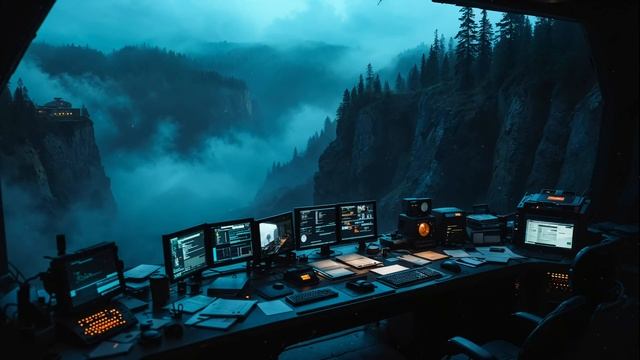 Haunting Cliffside Outpost ｜ The Gorge [4 HOURS] Sci-Fi Ambience for Focus & Sleep