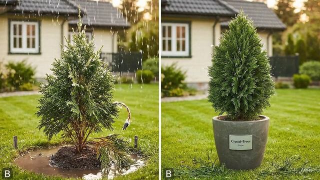 Туя живая и искусственная сравнение_1