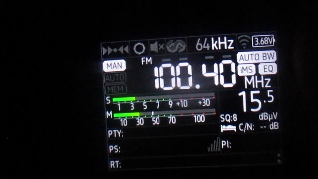 [Tropo]  100.4  v  NRJ  (Petrozavodsk/RTPC)(Republic Kareliya)~237km   68°  150 m  1 kW (TRP)