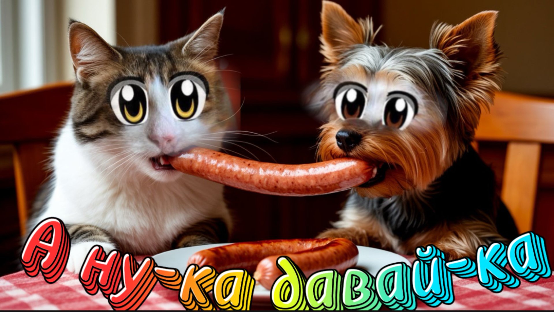 А ну-ка давай-ка. Еда , еда иди ко мне сюда! Веселая песенка героев канала