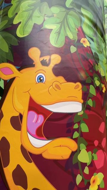 Надувной батут-горка "Белка" #shorts