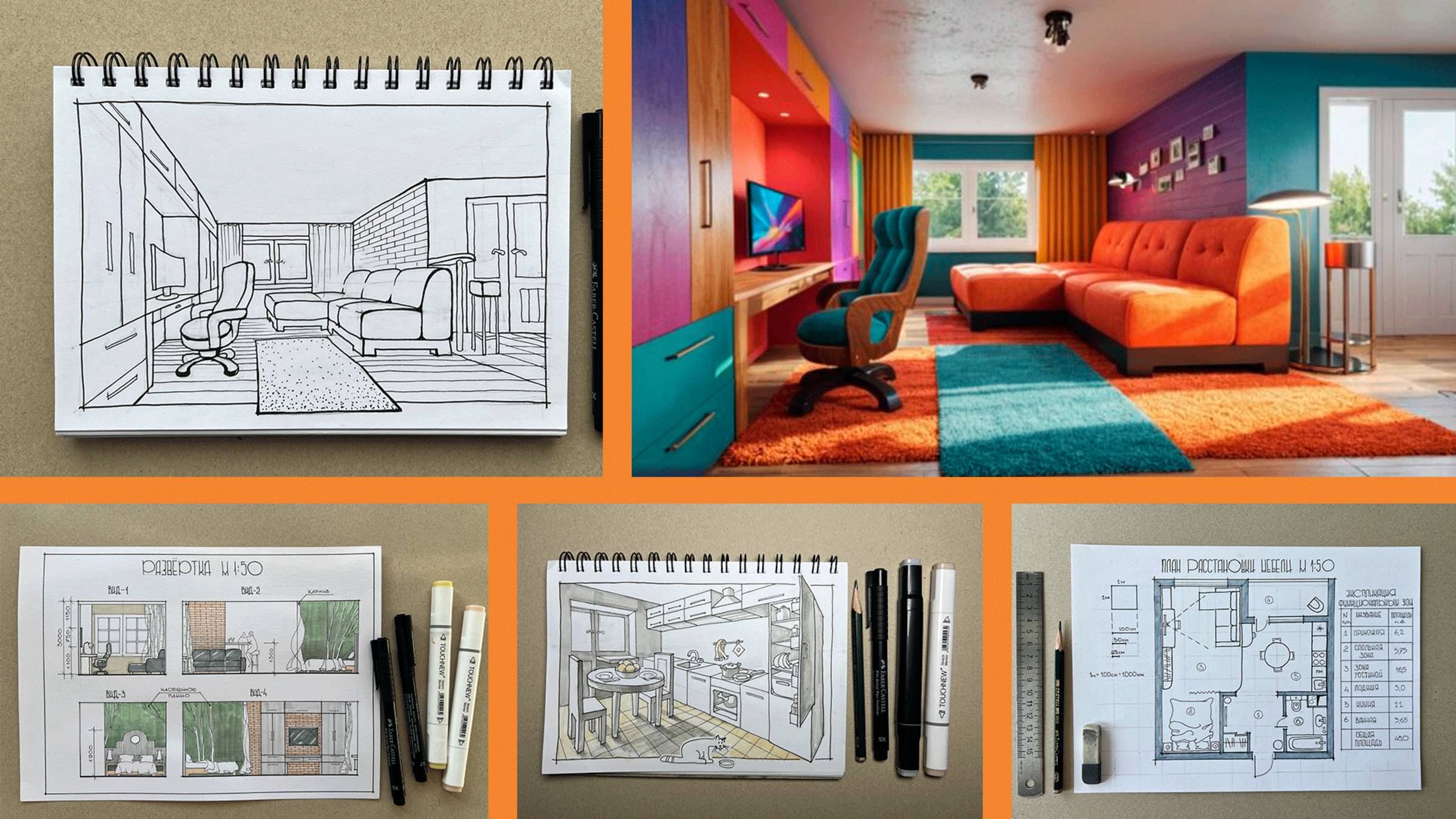 ✨ Обзор курса «Дизайн интерьера» для детей 12-17 лет