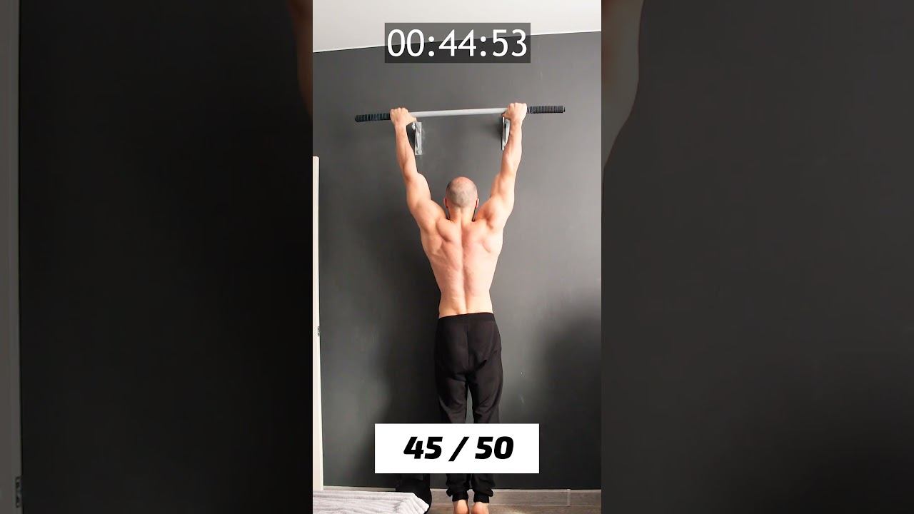 55 ПОДТЯГИВАНИЙ ЗА 1:17!  Личный рекорд с собственным весом #motivation #подтягивания #sports