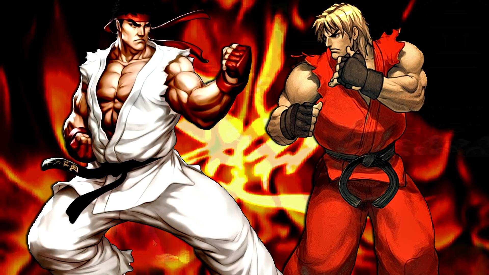 Street Fighter 2 M.U.G.E.N Fight Ice Ryu VS UltraKen