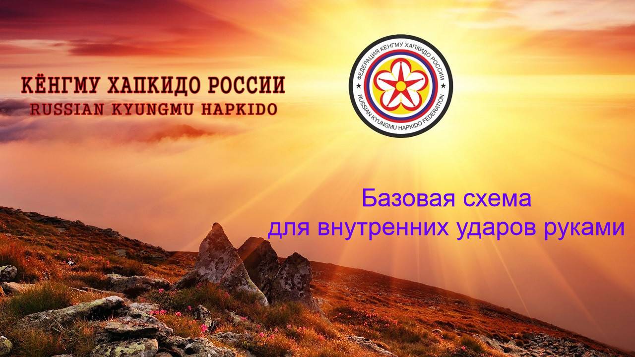 Удары руками в Кёнгму Хапкидо. Базовая схема для внутренних ударов.