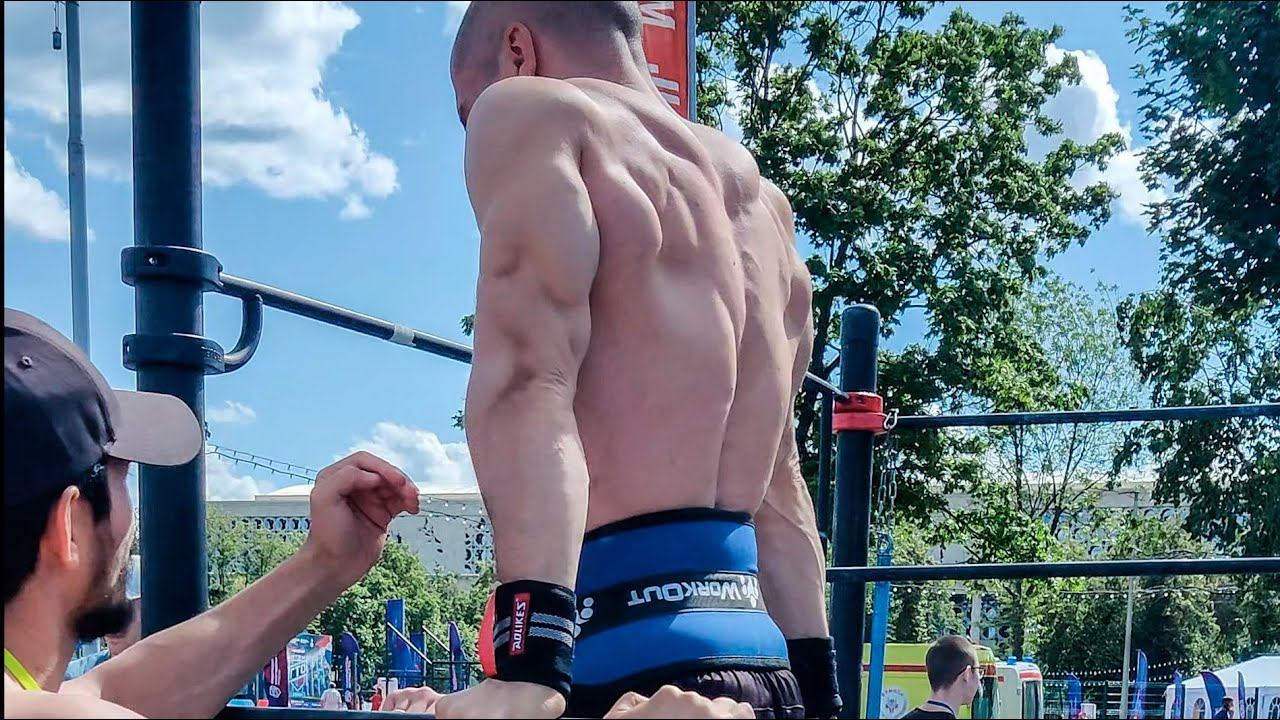 Отжимания на брусьях с доп весом 32кг. MUTANT CUP VIII (05/07/2025)