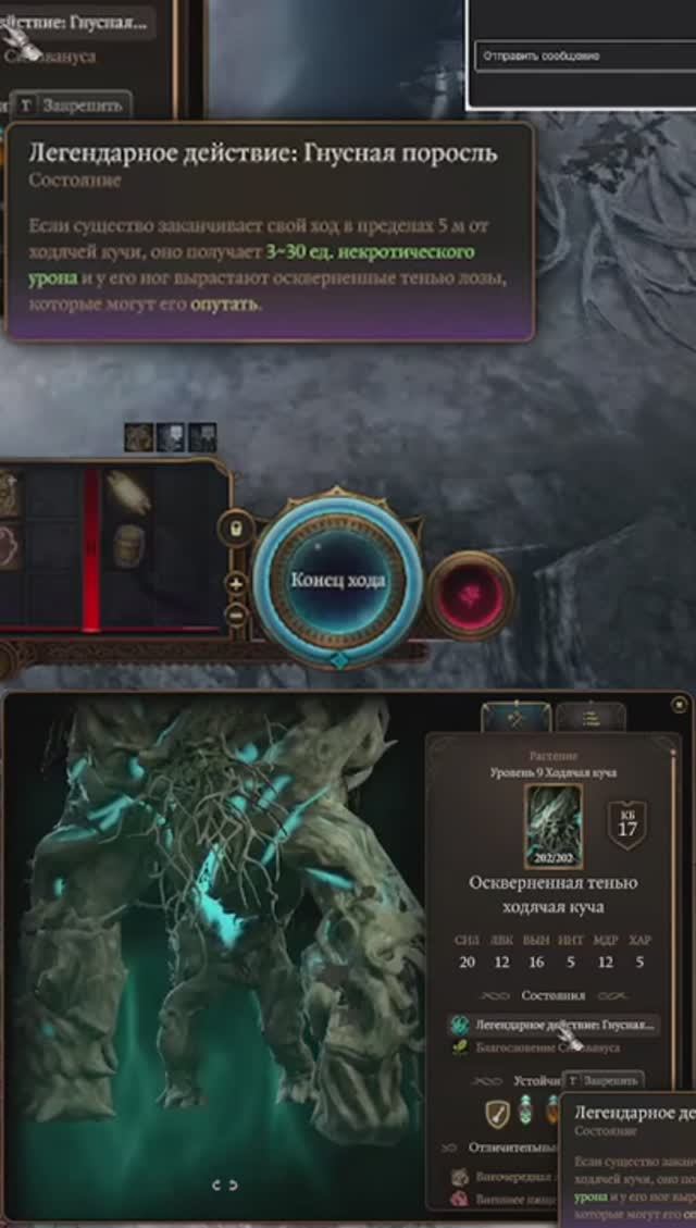 Осквернённая тенью ходячая куча  #smorgla #bg3 #Доблесть #темныйсоблазн #описаник