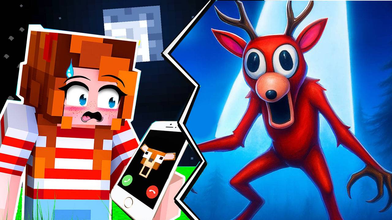 МНЕ ПОЗВОНИЛ ОЛЕНЬ ИЗ 99 НОЧЕЙ В ЛЕСУ В МАЙНКРАФТ!