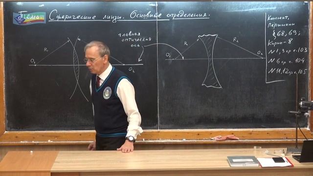 209. Урок 209 (осн). Сферические линзы. Основные определения