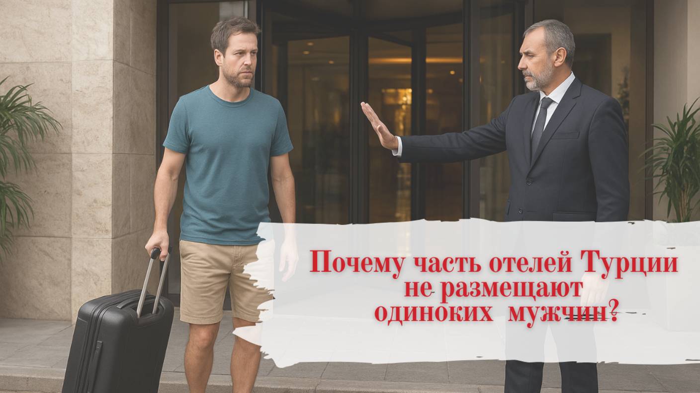 Почему некоторые отели Турции не размещают одиноких мужчин?