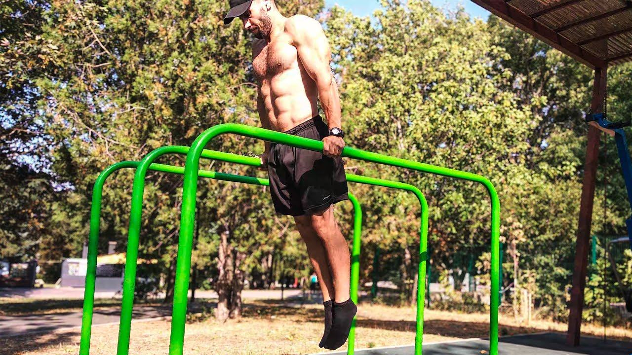 Чистые ОТЖИМАНИЯ на брусьях. Основа уличной силы