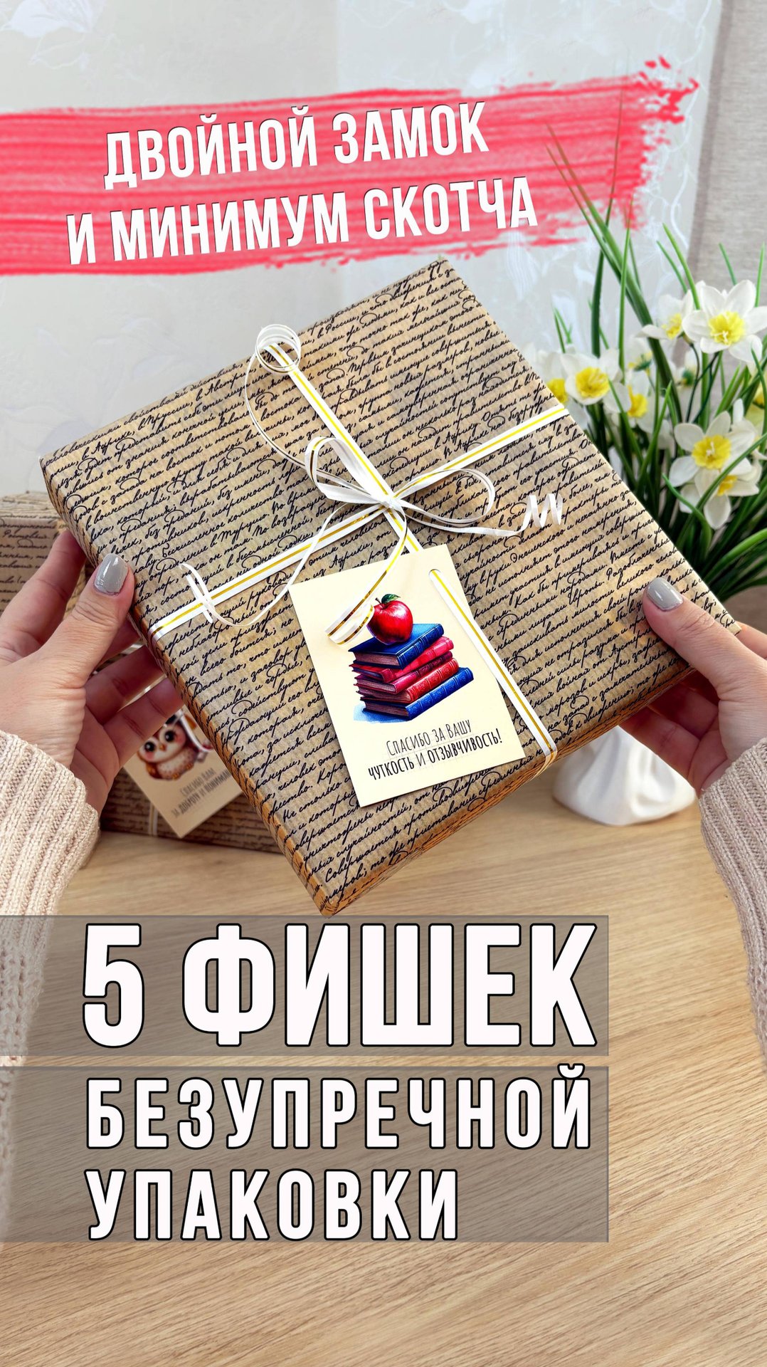 Упаковка подарка в коробке: 5 фишек для идеального результата