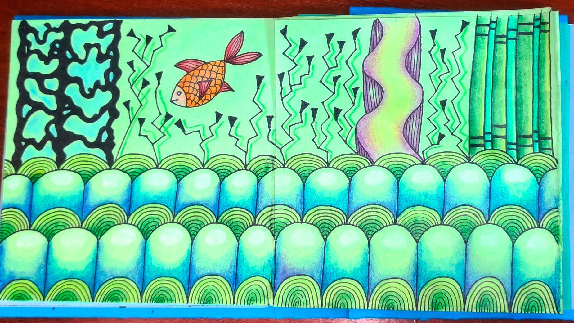 Подводный мир из танглов 3