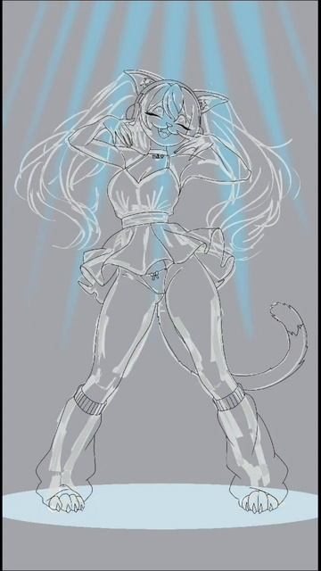 Танцующий котенок