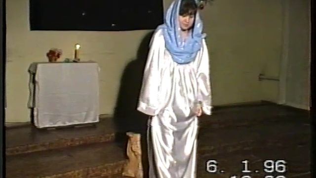 Рождественская постановка в Церкви Святой Троицы 1 яваря 1996 г., в Доме молитвы в Косино