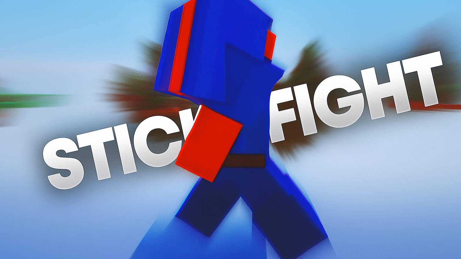 Играю в StickFight в Minecraft