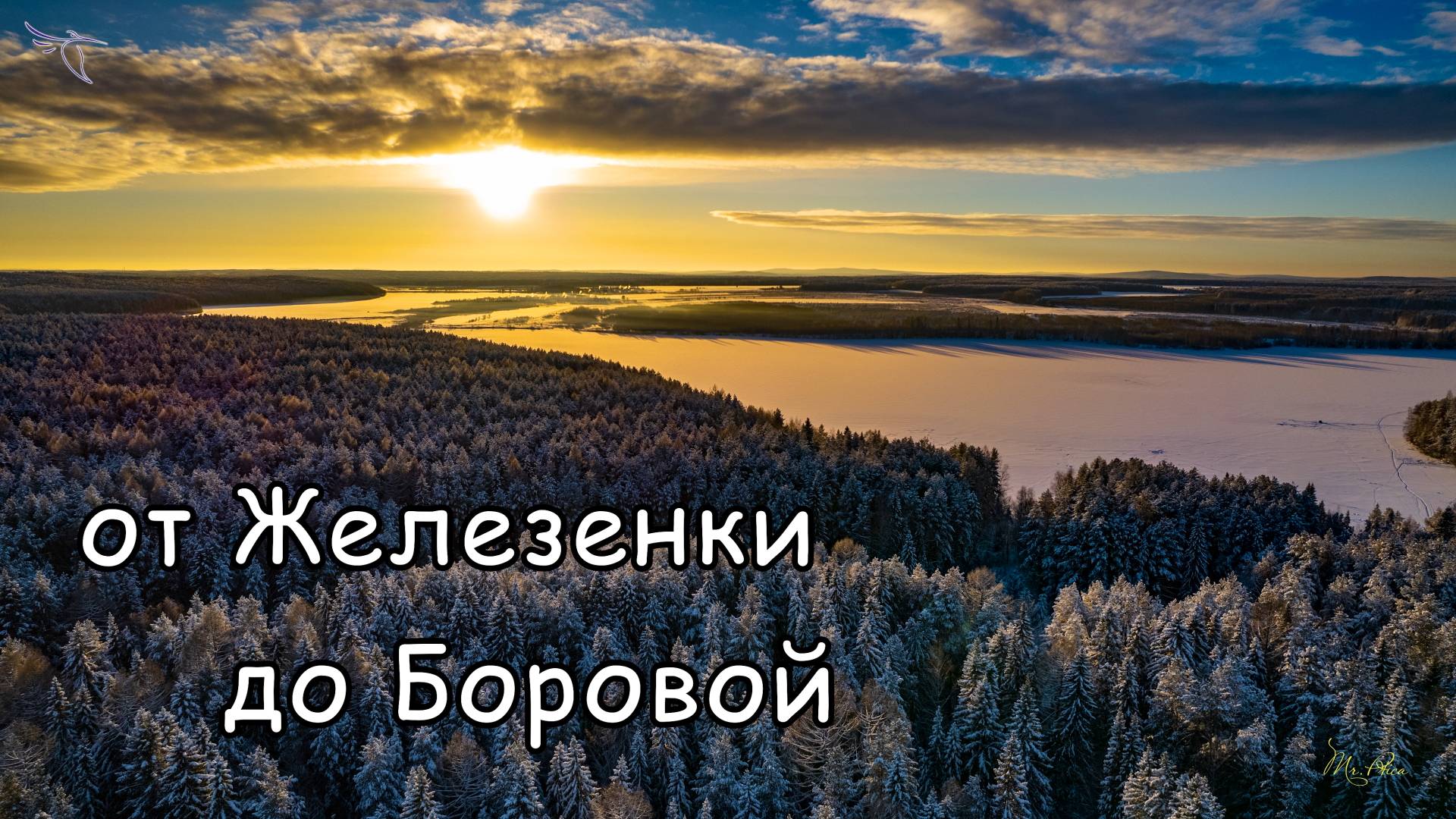 Железенка, Именная, Мостовая, Боровая (зима). Вид с дрона.