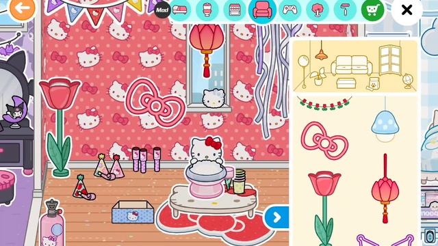 Вечеринка Хеллоу Китти в новом обновлении токи боки