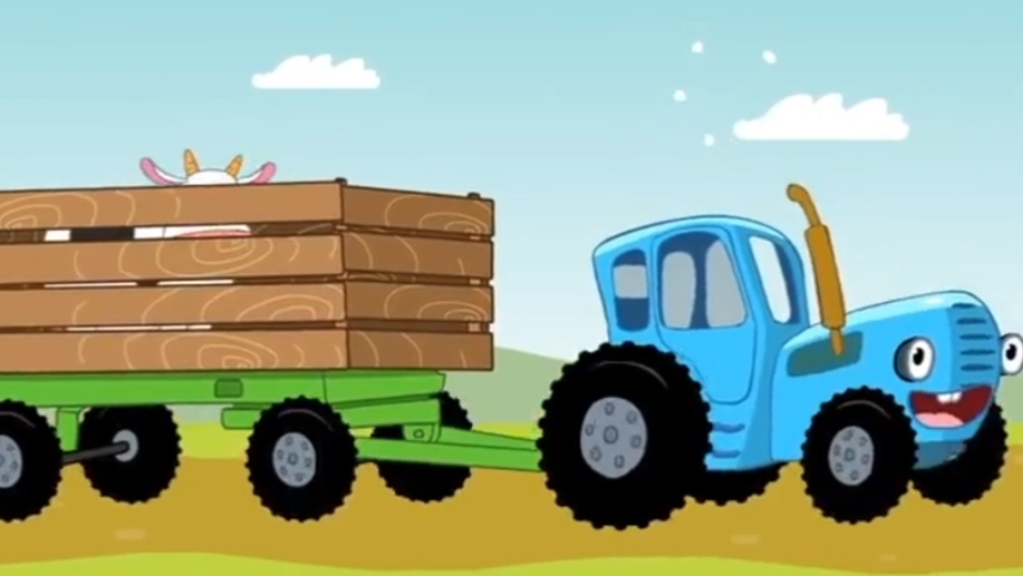 Синий трактор🚜 Изучаем животных🦁