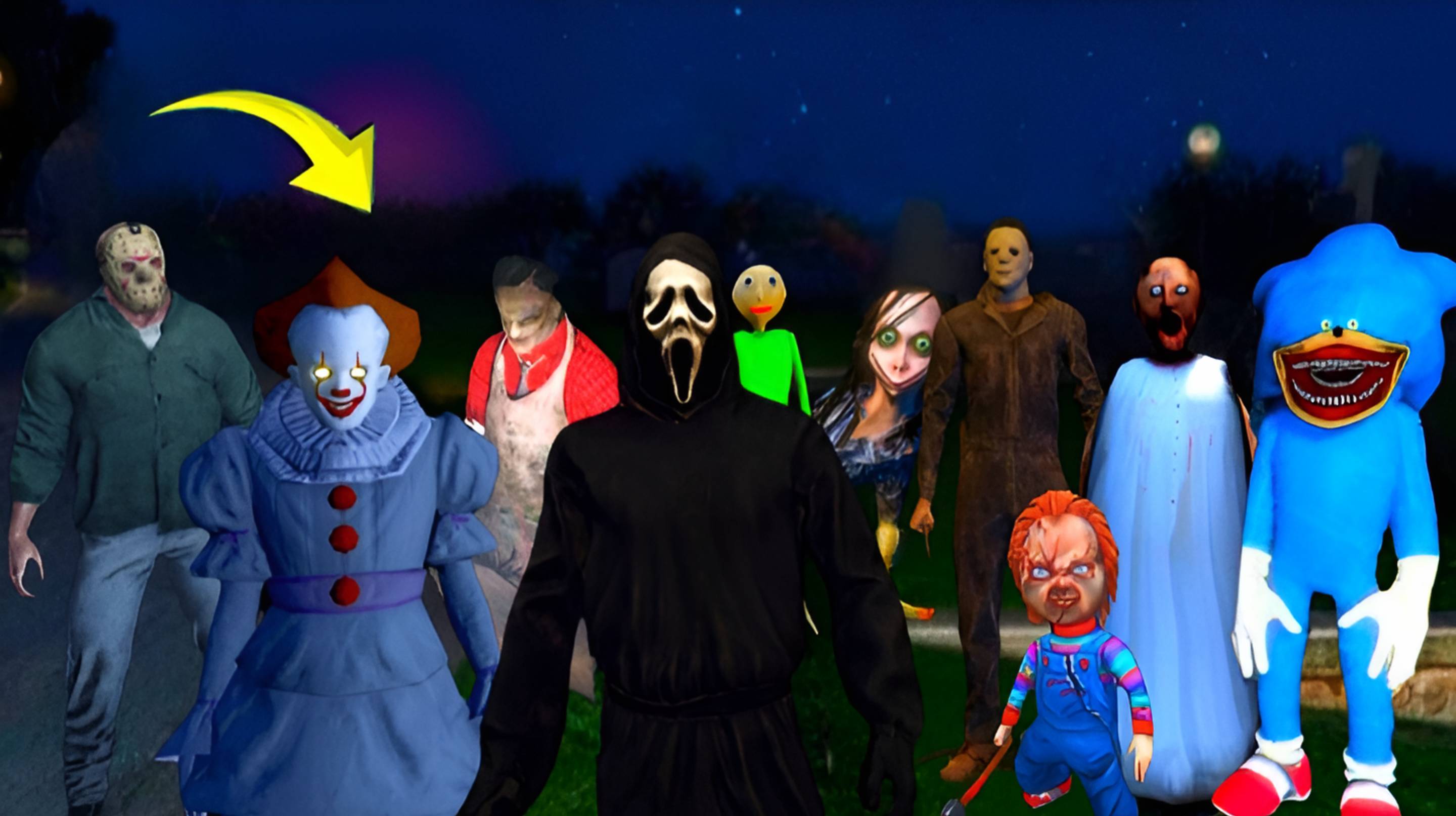 УБИЙЦЫ НАШЛИ СОНИКА ТЕЙПС в ГТА 5 МОДЫ! КОМАНДА УБИЙЦ В GTA 5 ONLINE SCREAM SLENDER