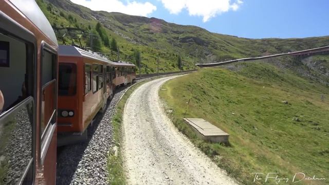 Железная дорога Горнерграт в Церматте - Самая живописная поездка в Швейцарии 2025 4K 60 Кадров в сек