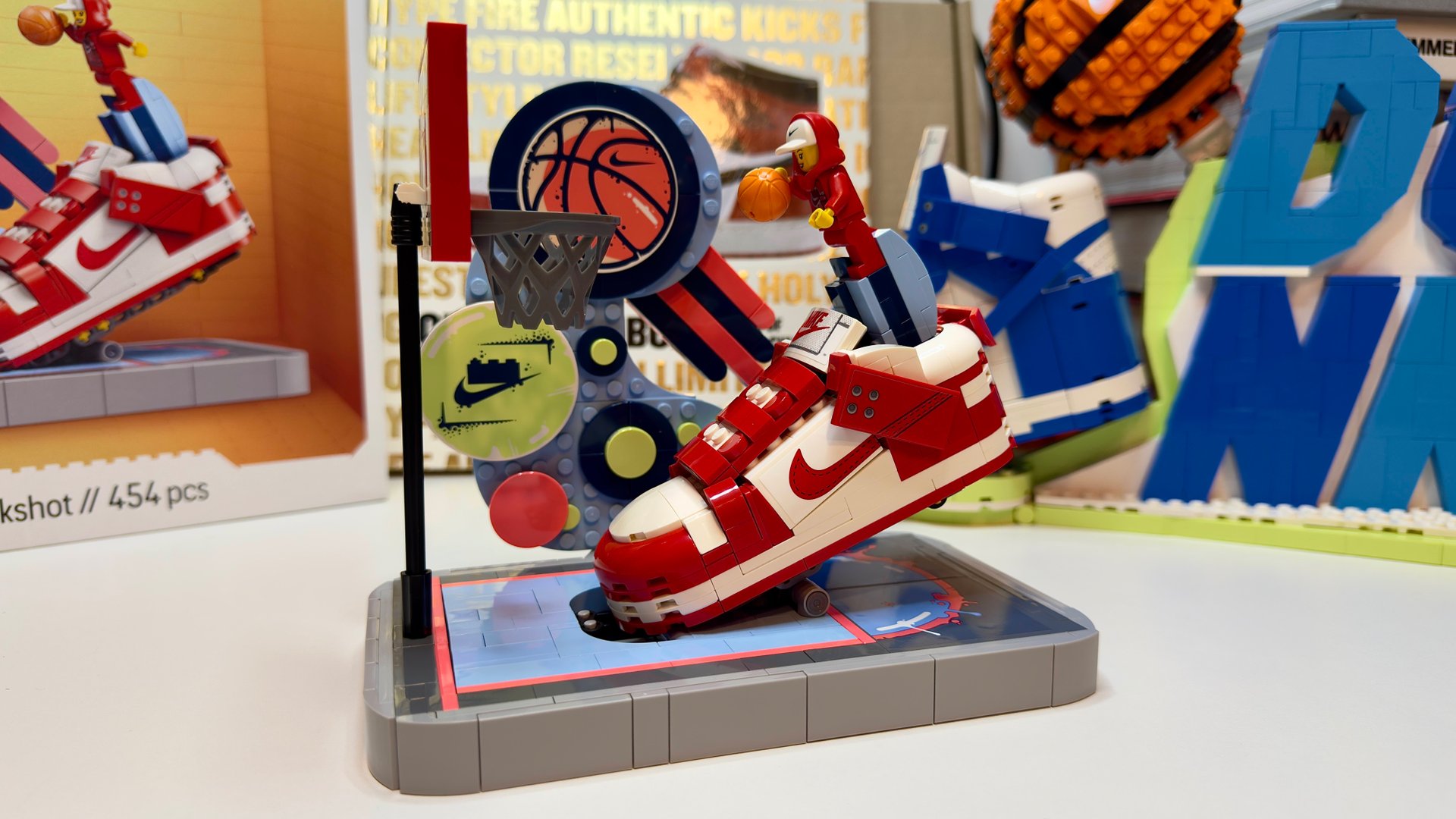 Обзор конструктора №262: LEGO x Nike "Nike Dunk Trickshot" Анбокс + сборка
