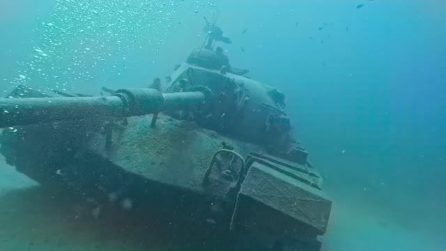 танк, wreck diving, дайвинг в Каш, дайвинг в Турции, рэк-дайвинг