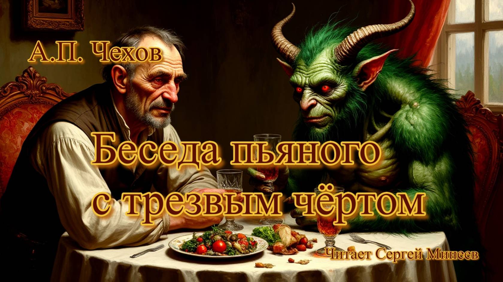 Аудиокниги. Чехов. Беседа пьяного с трезвым чёртом | Аудитум. Сергей Минеев