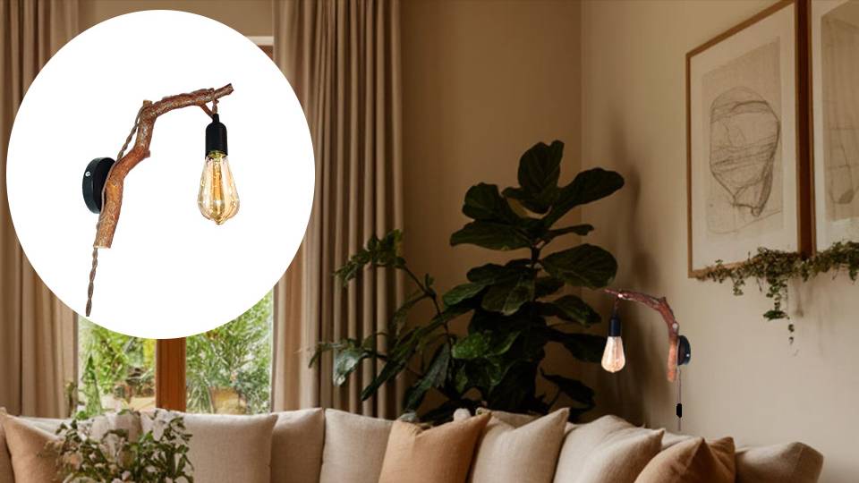 Эко светильник из дерева