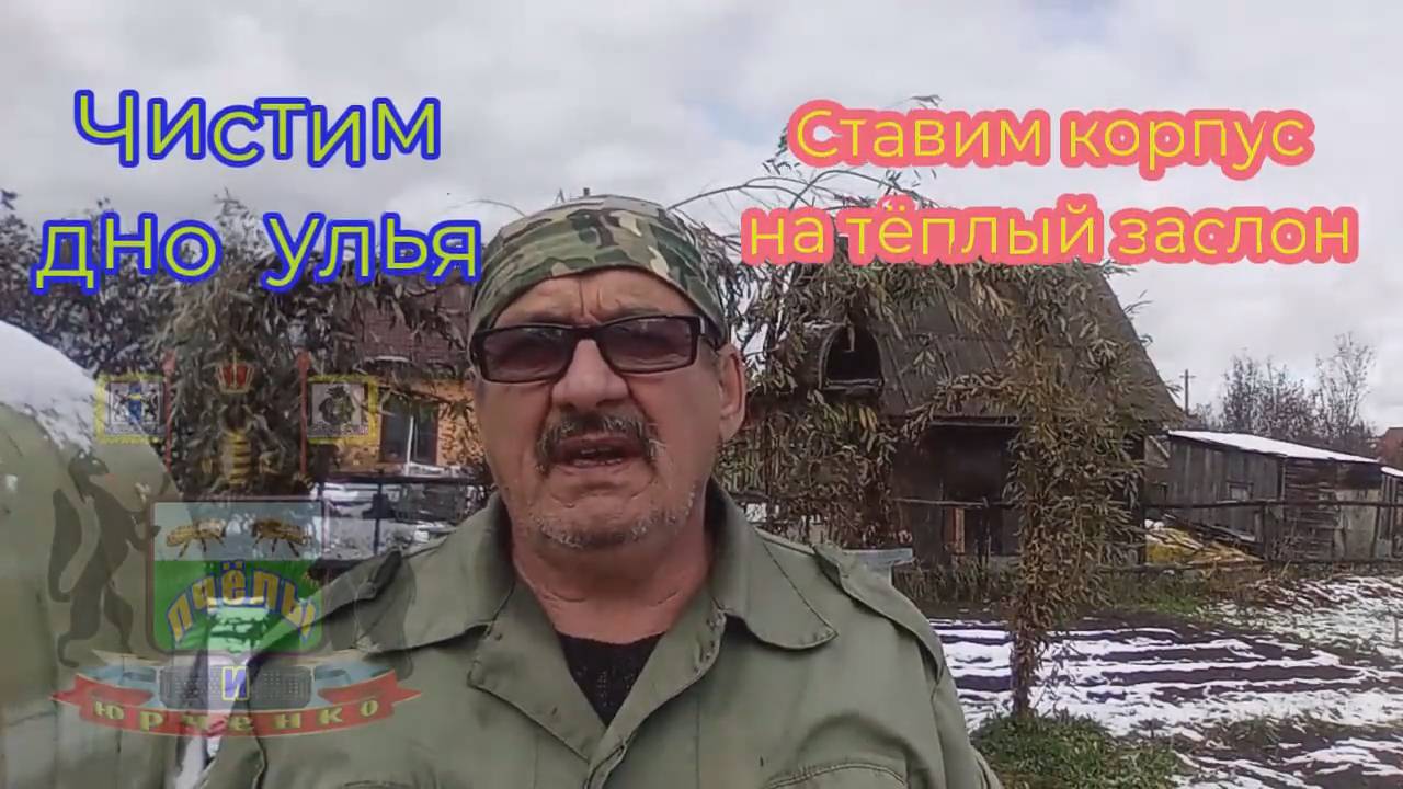 Ставим на тёплый заслон и чистим дно улья