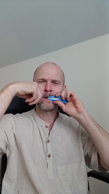 Варган синий под карбон Соль