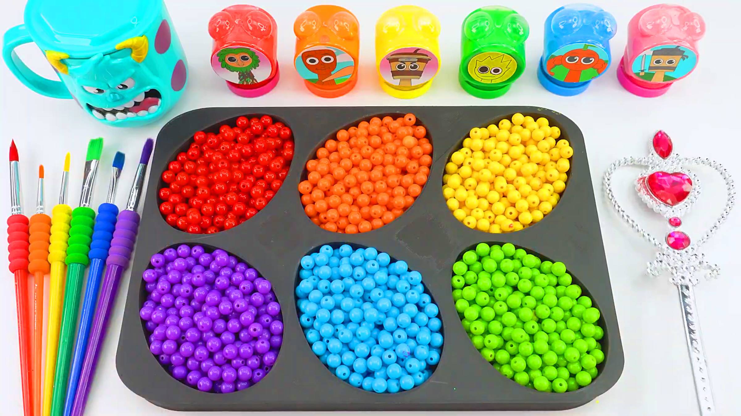 Первые мультфильмы для малышей. Яркие игрушки. Фокусы и волшебство. Звуки. Асмр