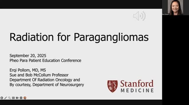 Dr. Erqi Pollom - Paraganglioma Radiosurgery