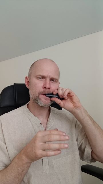 Варган черный под карбон Треугольный До диез