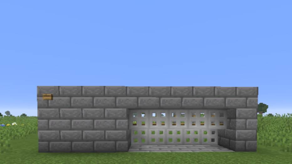 КАК ПОСТРОИТЬ ГАРАЖНЫЕ ВОРОТА В МАЙНКРАФТЕ