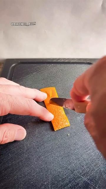 Украшение бокала цитрусовыми. 3