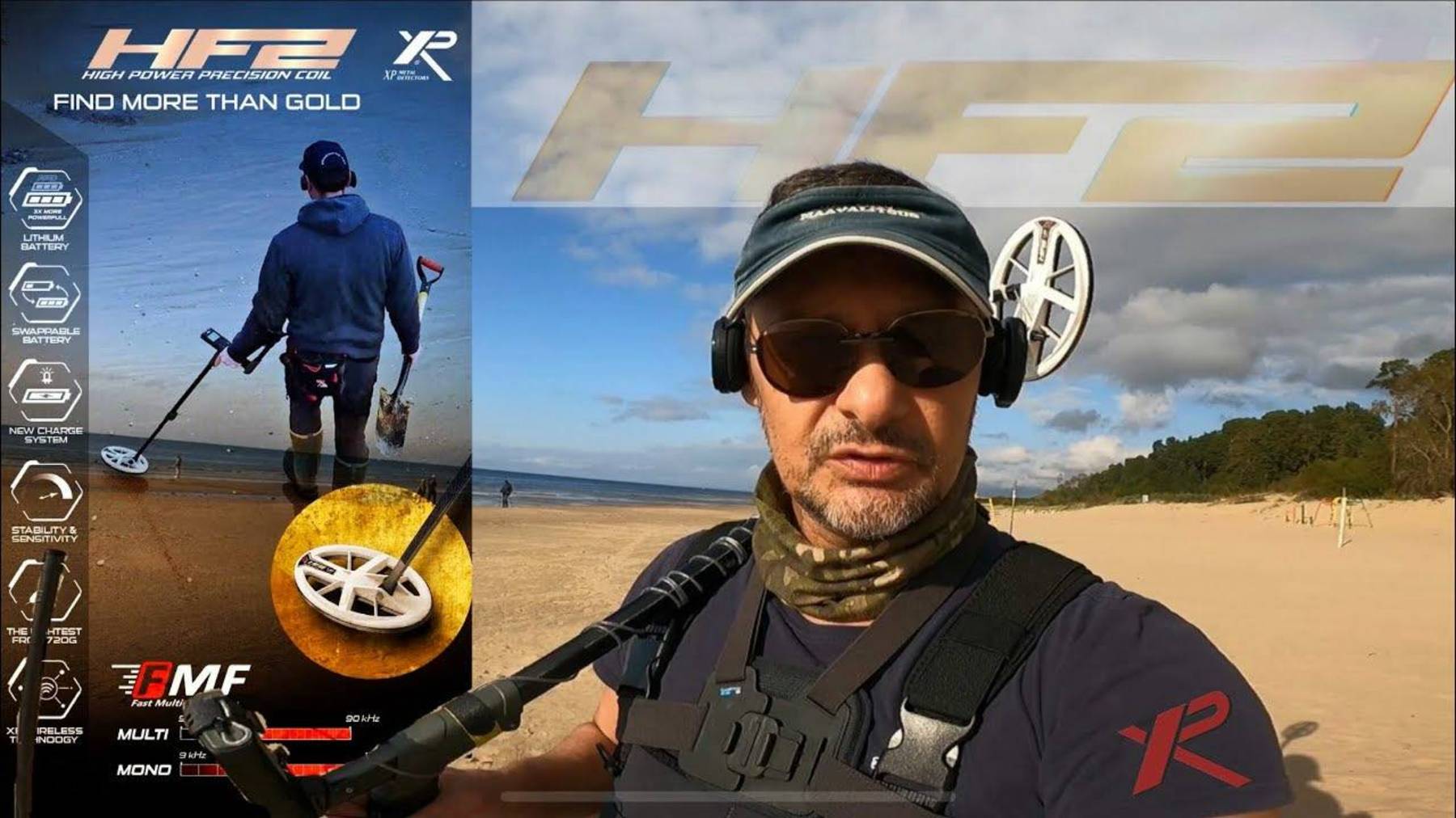 ТЕСТ ЧАСТОТА 120кГц НА ПЛЯЖЕ