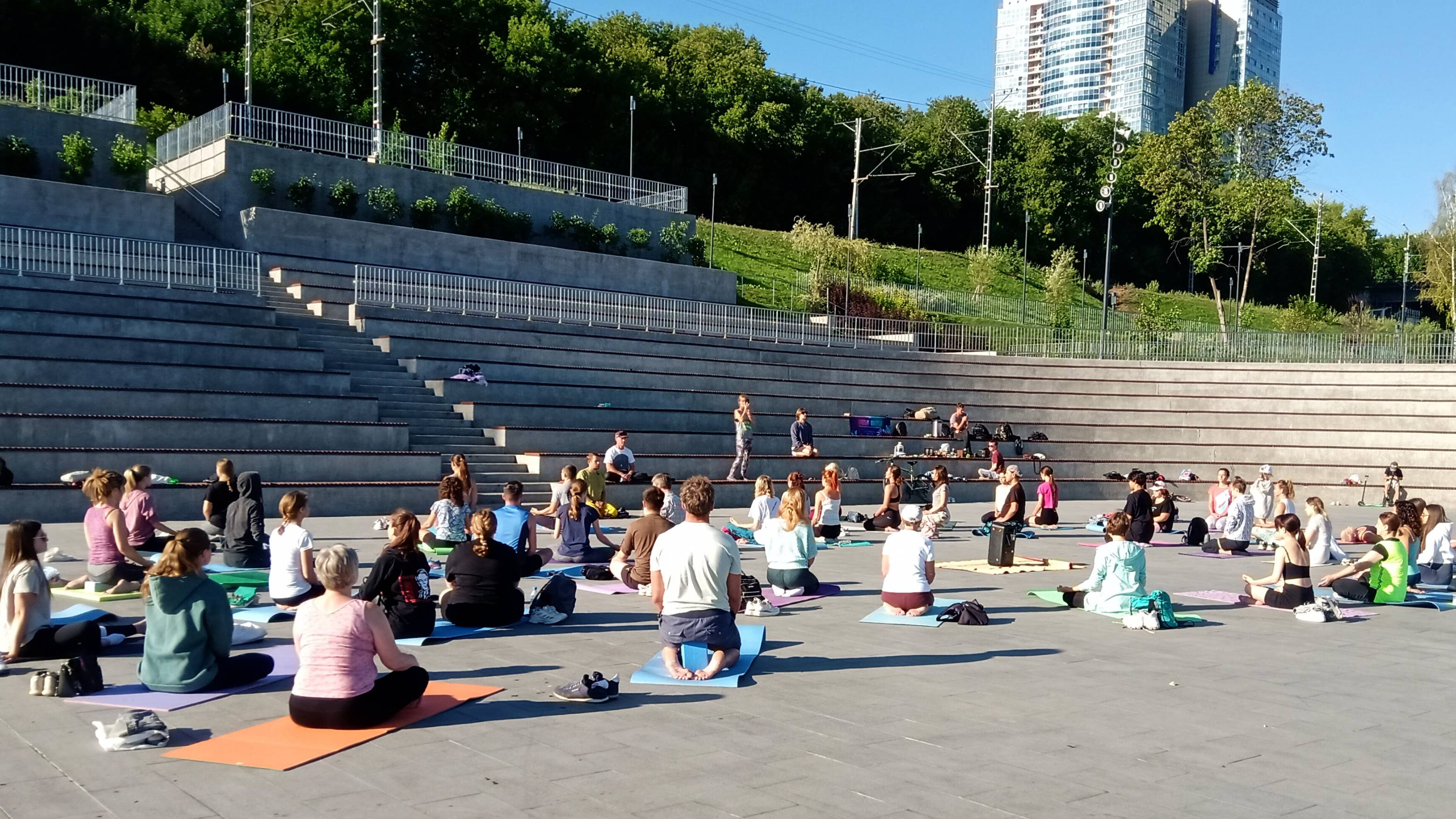 Россия . Пермь. Спорт на набережной.