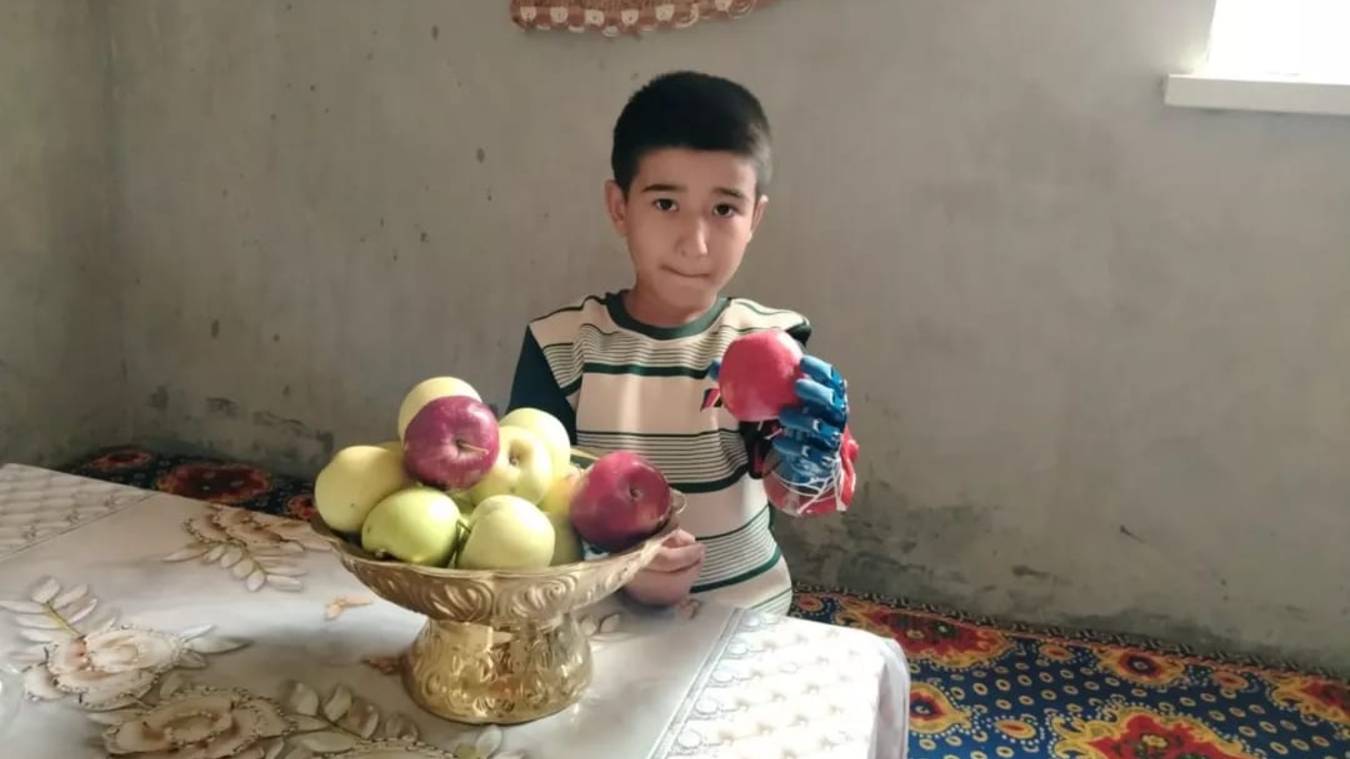 Мираброр берет предметы кибер рукой