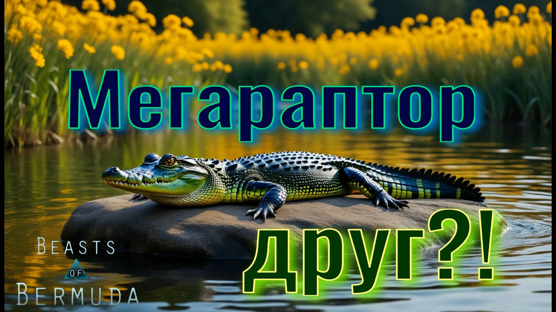 Стая Малаваний зажимает крокодила! Beasts of Bermuda