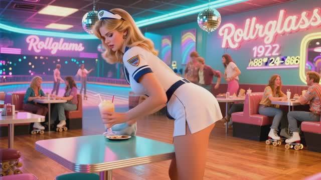 Ретро-юбки и роликовые коньки  1980-е